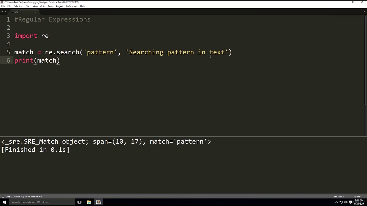 Creating, Evaluating and compiling Regular Expression in Python