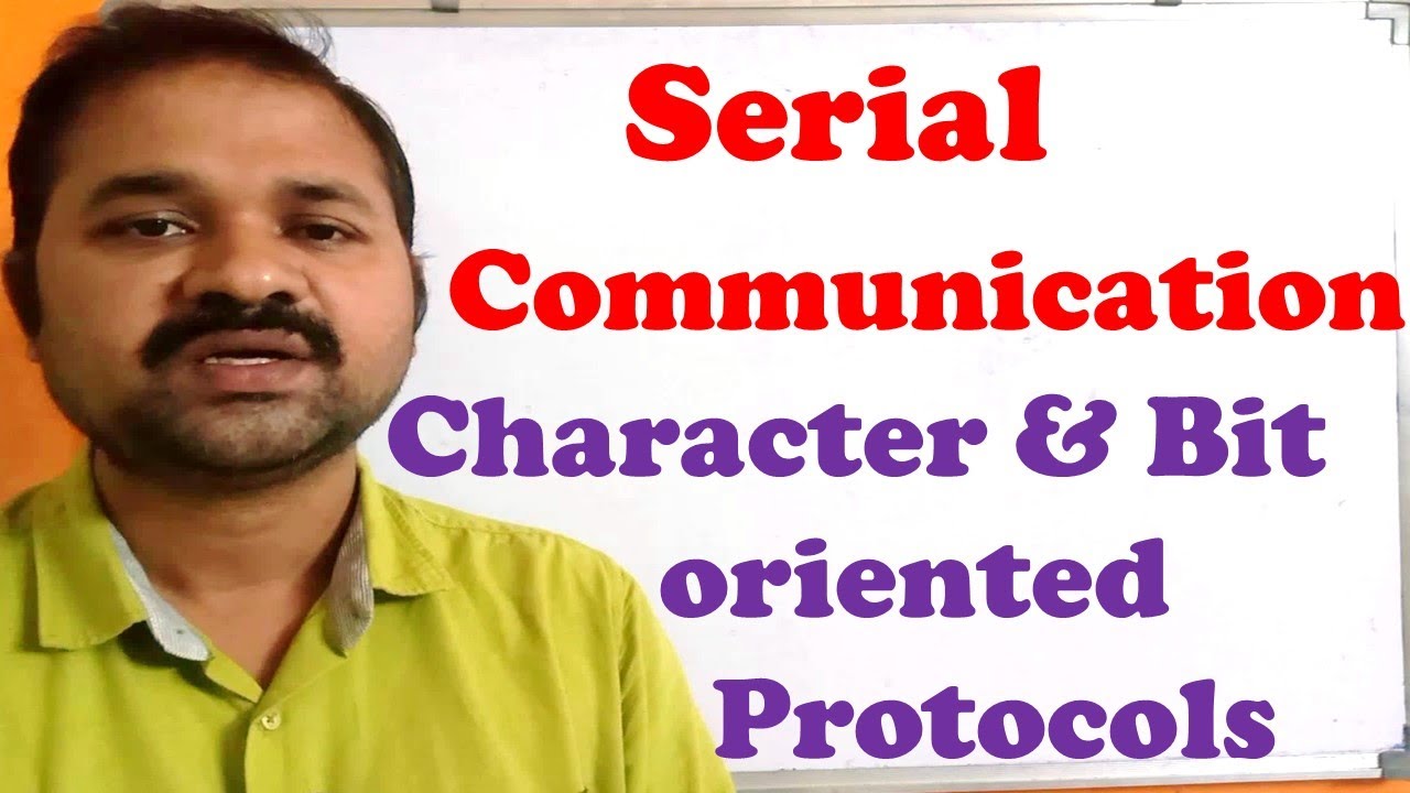 Serial Communication In Computer Organization Architecture || Character Oriented Protocol || Bit