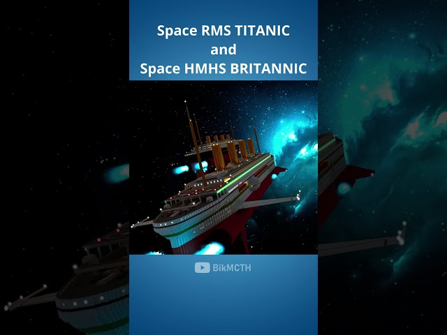 Space Titanic and Space Britannic #titanic #britannic #minecraft ...