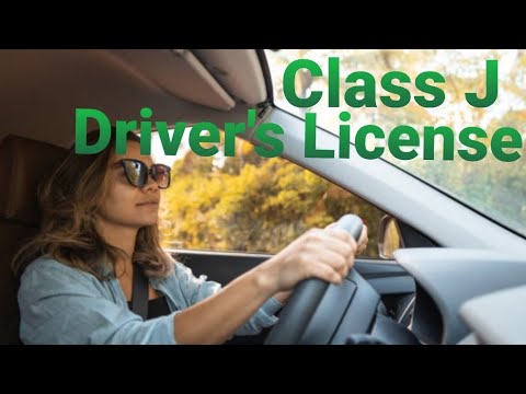 What Does Class J Means On Driver's License