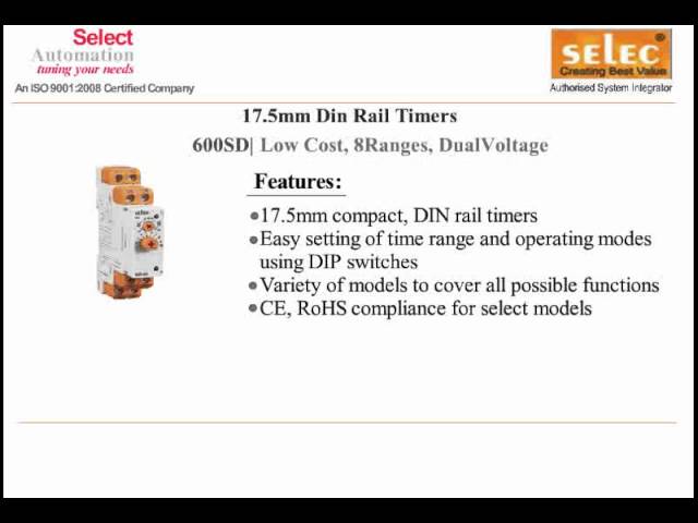 Time Delay Relay - Selec 600XU Time Relay Trader - Wholesaler ...