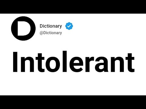 Intolerant Meaning In English