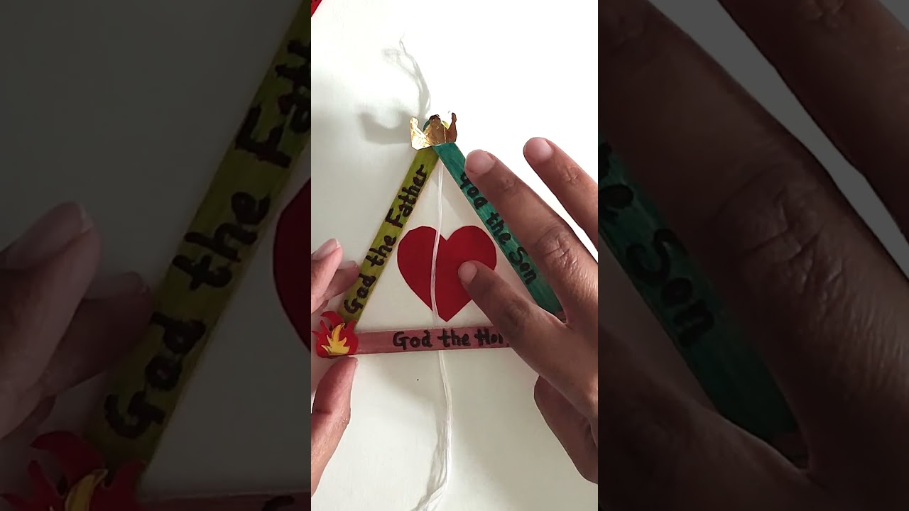 🎨✝️ Bible Craft: God the Father 👑 | God the Son ✝️ | God the Holy Spirit 🕊️ | Easy and Cute Craft