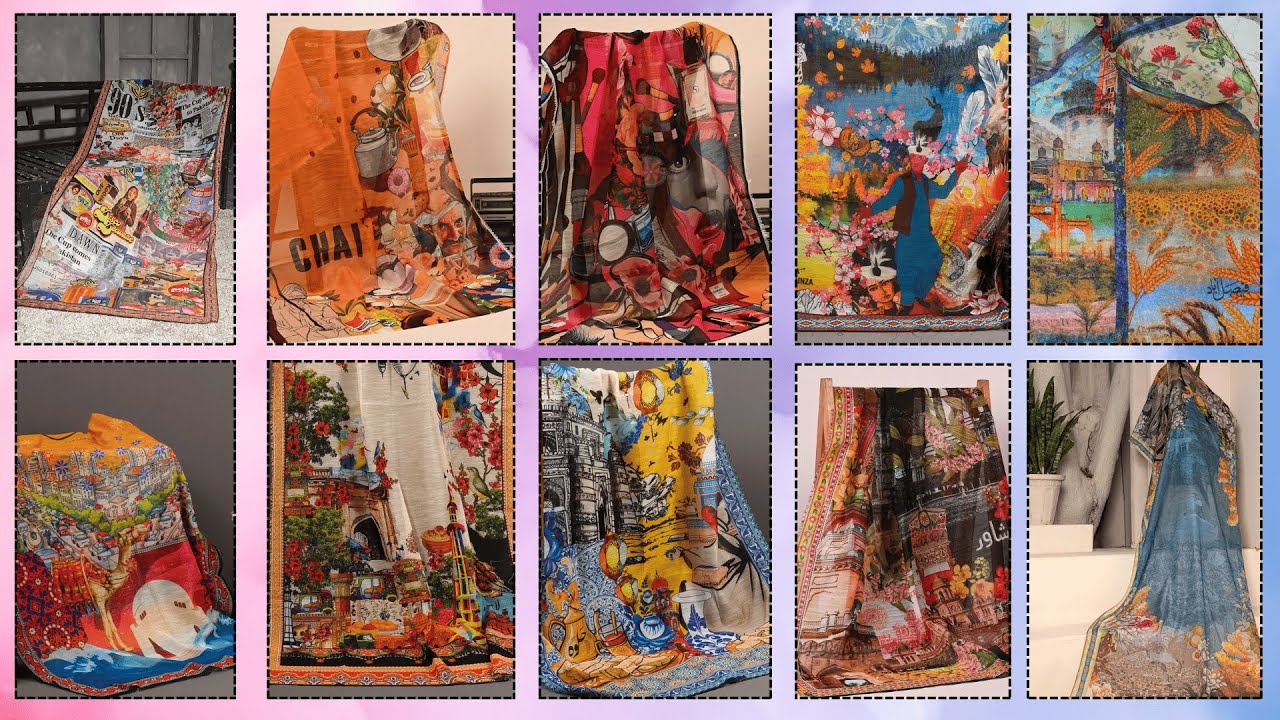 🌆 Zaymal City Themed Stylish Printed Dupattas – Only Rs. 1999! ✨🧣