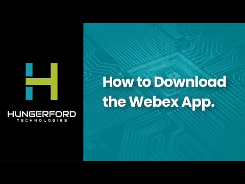 How to Download the Webex App
