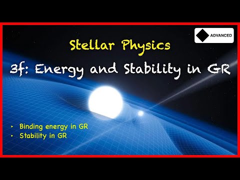 Stellar Physics 3f: Energy and Stability in GR