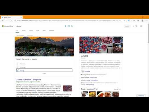 Bing Alaska Day Quiz Answers