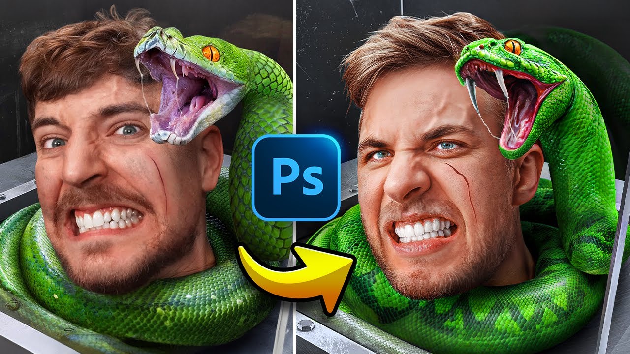 I Remade MrBeast's Thumbnail in Photoshop