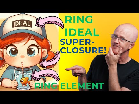 RING IDEALS! Definition of a (Two-Sided) Ideal and Ideal Test (both have "Super-Closure")