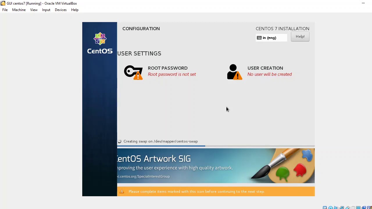 How to install the centos 7 in GUI mode step by step