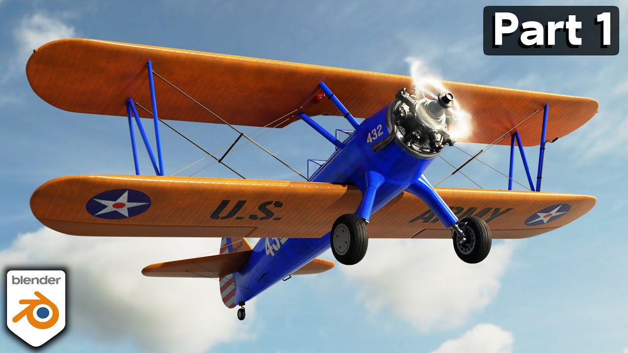 Creating a Biplane in Blender 🛩️ Part 1 (Tutorial Series)