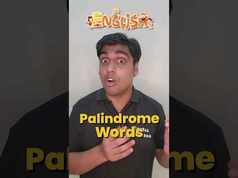 Palindrome words #englishgrammar #learnenglish #englishgrammar
