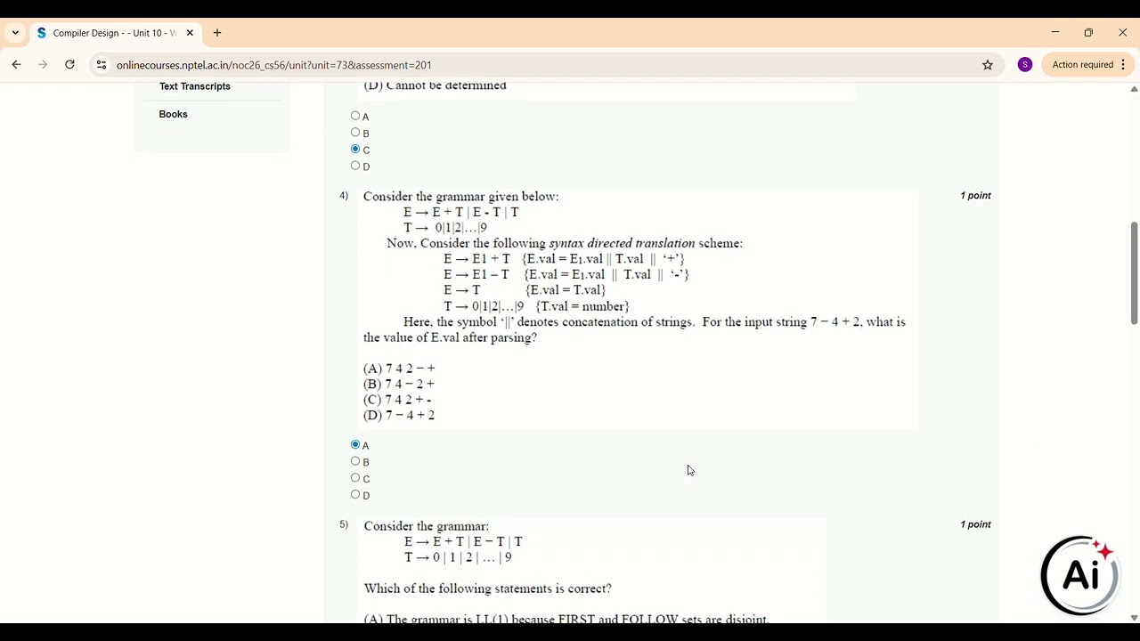 Compiler Design Week 7 Assignment 2026