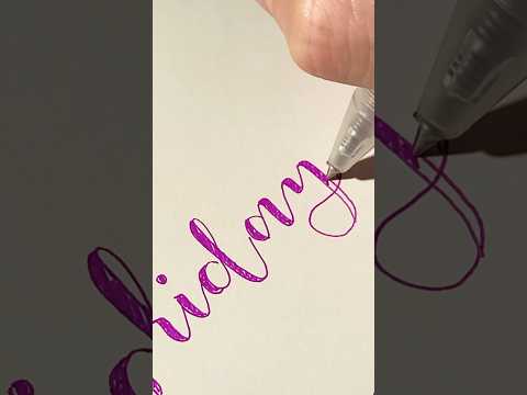 Friday HACK - how to fake calligraphy #drawing #calligraphy #fonts #fontsonfridays