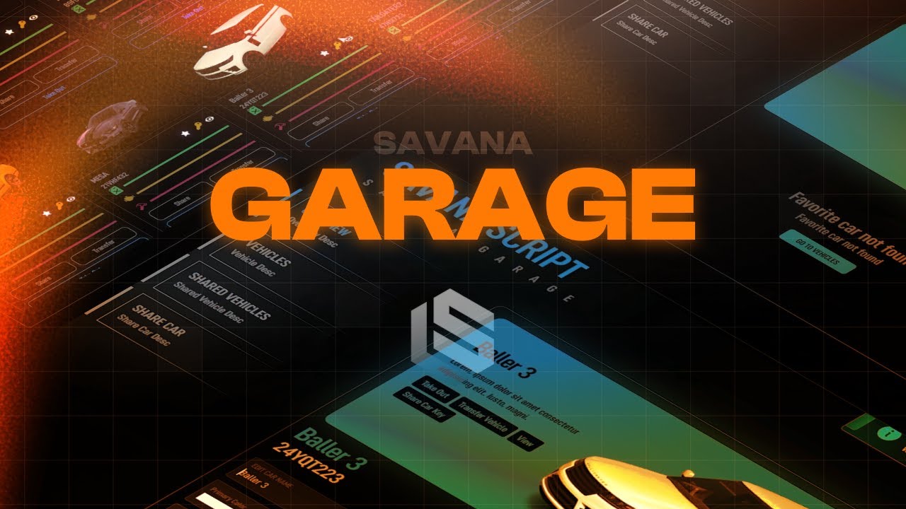 FiveM Garage - Savana-Garage - QB / ESX