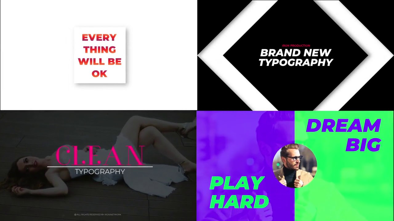 FCPX Typography | Apple Motion Template