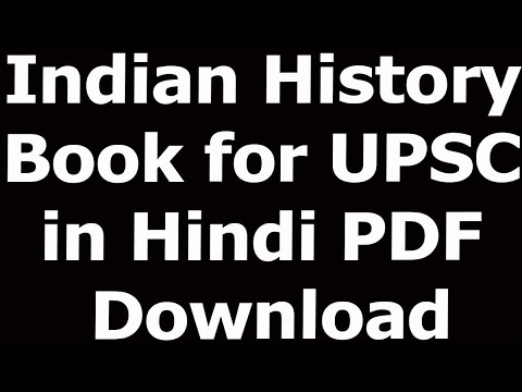 Indian History Book for UPSC in Hindi PDF Download