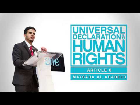 30 days till #OYW2018, 30 Human Rights - Article 8 in Action