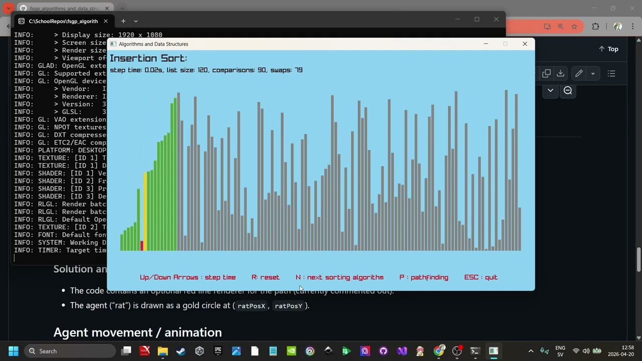 Algorithms and Data Structures Assignment -- Full Playthrough