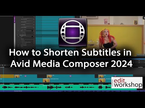 How to Shorten Subtitles in Avid Media Composer 2024