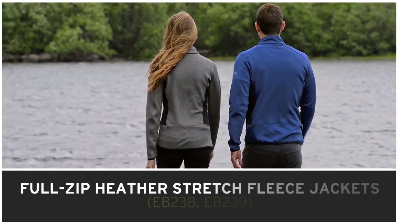 Eddie Bauer Full-Zip Heather Stretch Fleece Jacket
