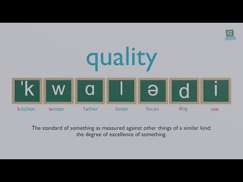 How to pronounce quality ?