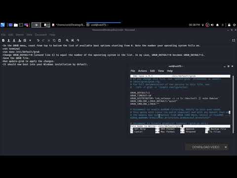 How To change grub boot order linux