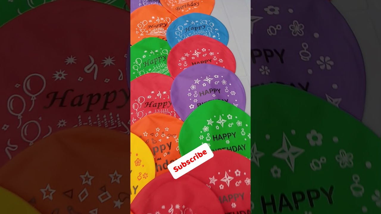 Multicolour Birthday Balloons #Shorts