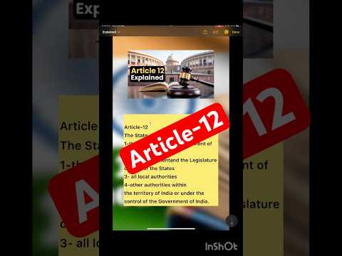 Article-12 | अनुच्छेद-12Indian???????? Constitution Part-3 #shortsfeed#shorts#short#shortvideo#viral#law