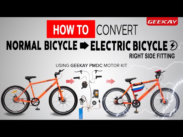 Electric Bicycle Kit - Geekay Electric 24v 250 watt side motor kit ...
