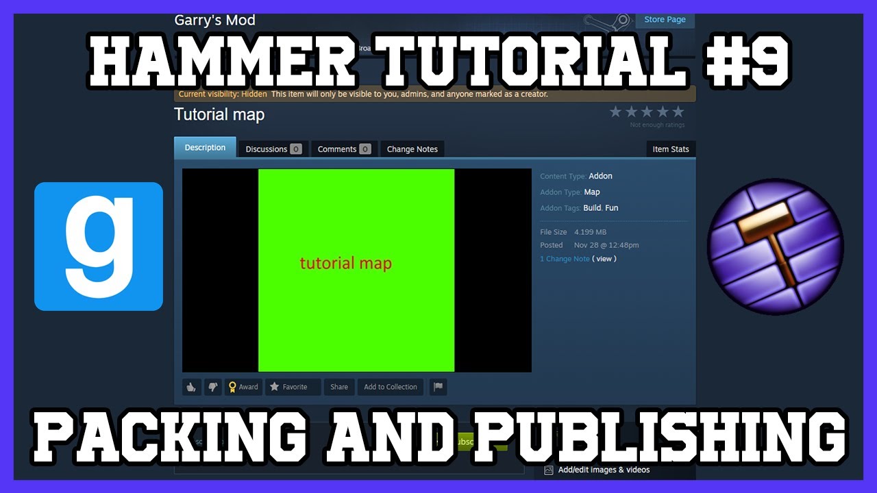 Hammer Tutorial #9 | Packing and Publishing Your map
