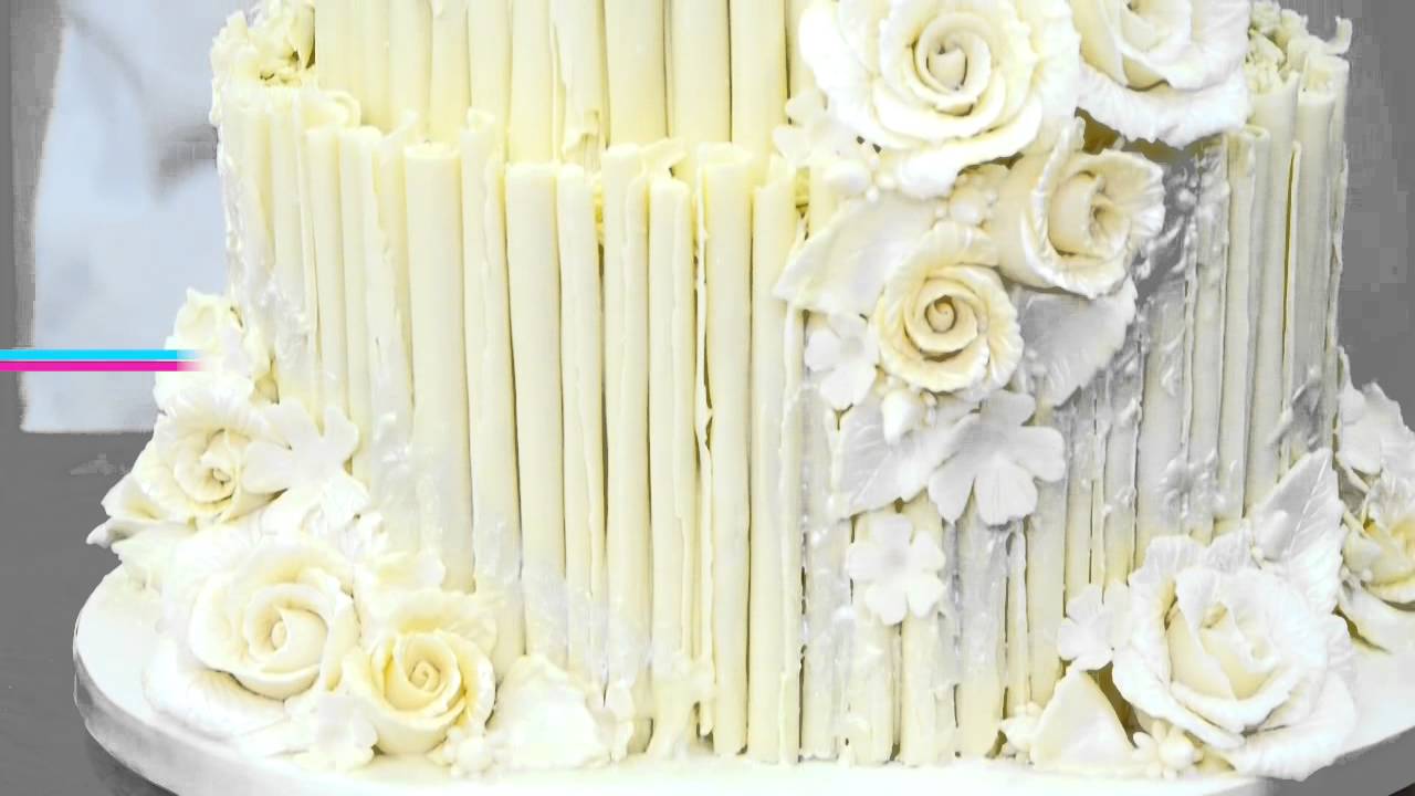 Rustic White Chocolate Wedding Cake Overview