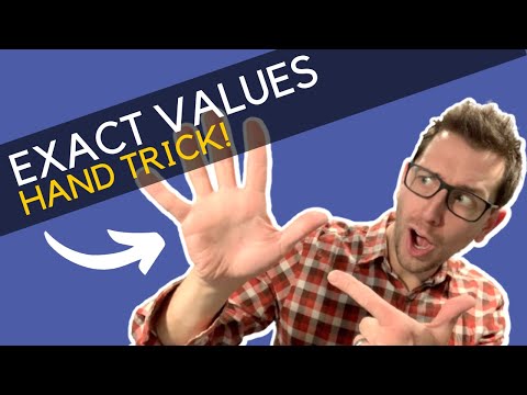 How to find Exact Values of Trigonometric Functions USING YOUR HAND!?