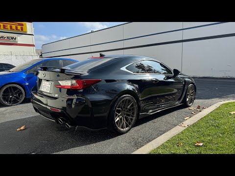 New set of M191 Niche Gamma Matte Bronze rims on my Lexus RCF. #lexus #lexusrcf #rims #viral #v8