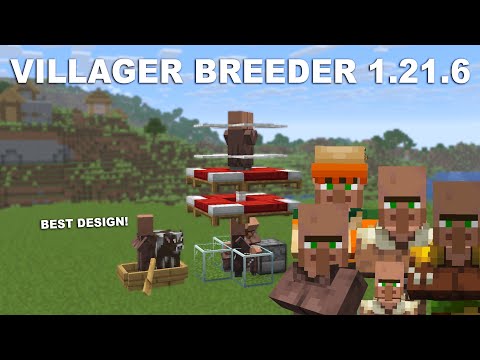 EASY AUTOMATIC Villager Breeder in Minecraft 1.21.6 NEWEST UPDATE!