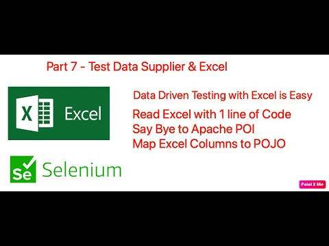 Part 7 -Read Excel with 1 line of Code - Drive your tests from Excel - Test Data Supplier & Zerocell