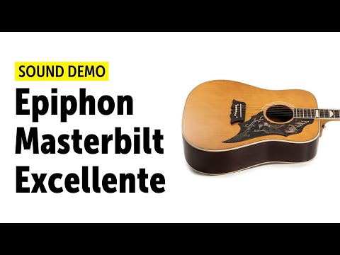 Epiphone Masterbilt Excellente + Gibson HUMMINGBIRD strap | Reverb