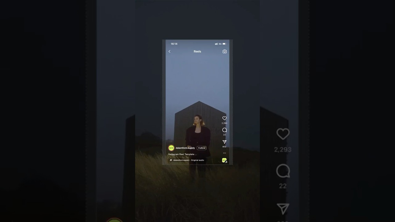 Instagram Reel UI Template