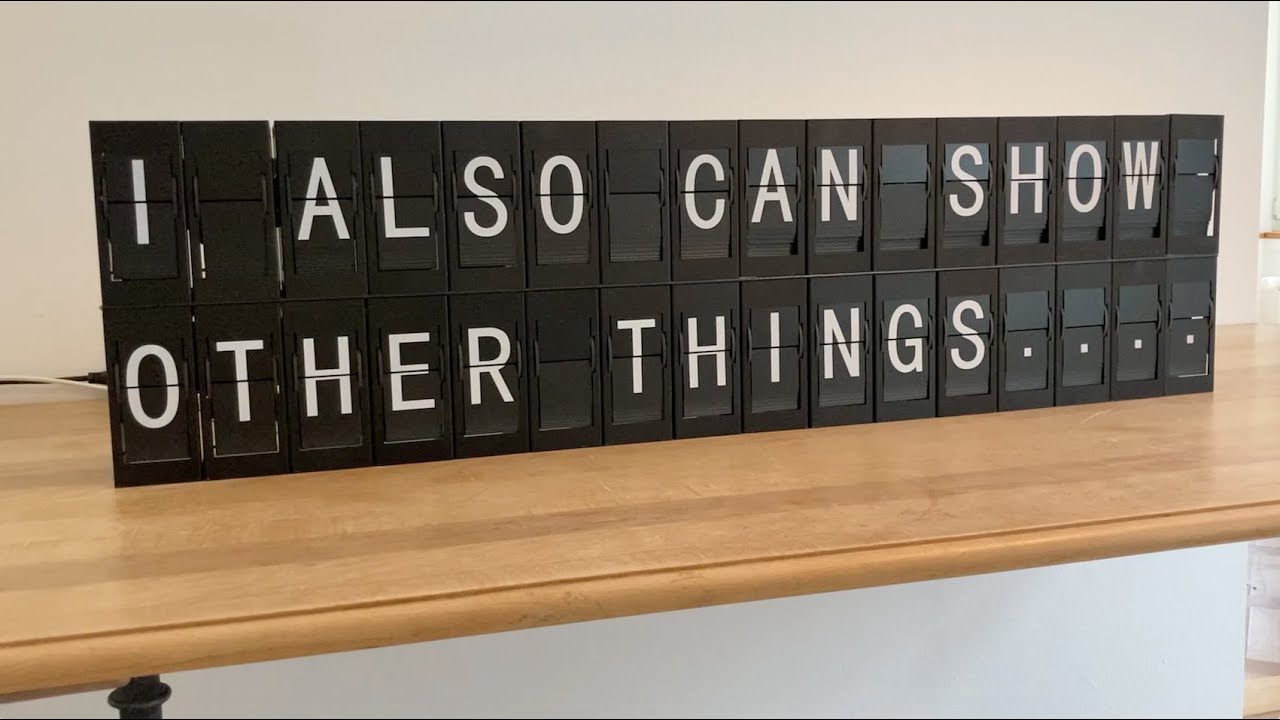 DIY Split Flap Display 32 Modules