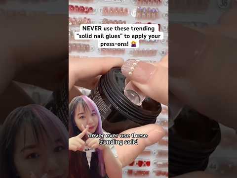 βοΈπ
ββοΈ NEVER Use Solid Nail Glue For Press-On Nails #shorts