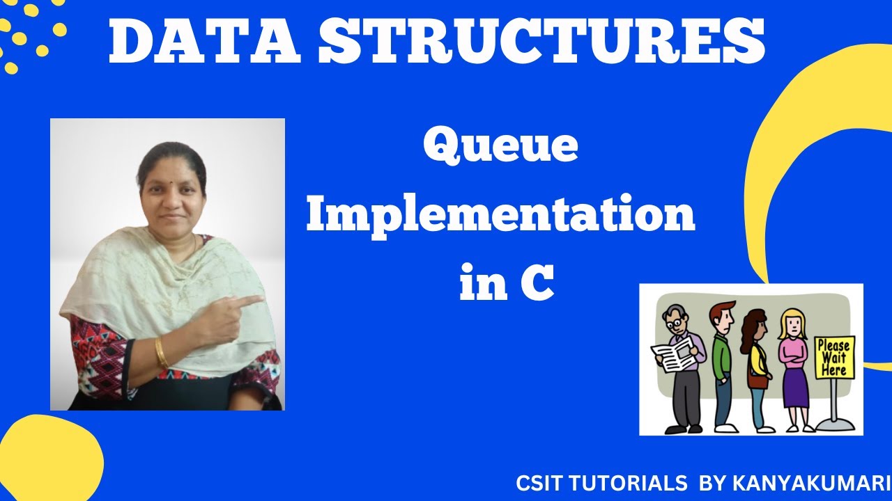 Queue Program using arrays in C, Queue, Queue data structure, Queue in data structures