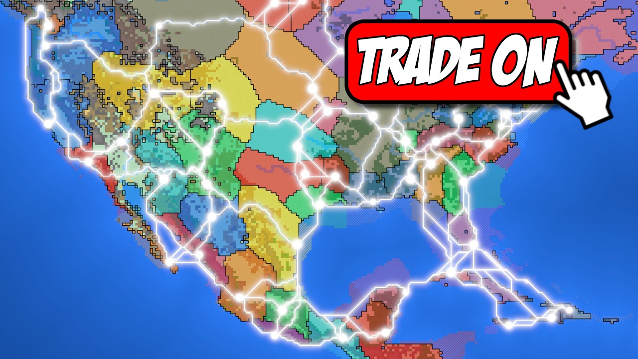 Do Trade Routes Shape Borders? (Empire Simulator 2.3)