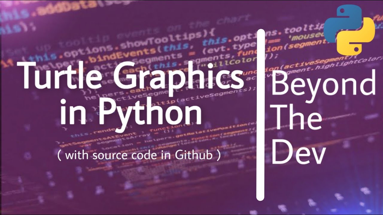 Turtle Graphics with Python 3.8 | PyCharm Community 2019 | Source code in GitHub | BeyondTheDev
