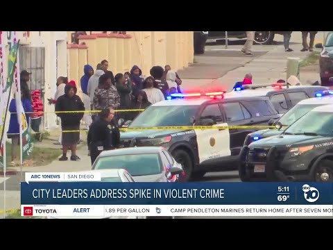 City leaders address spike in violent crime
