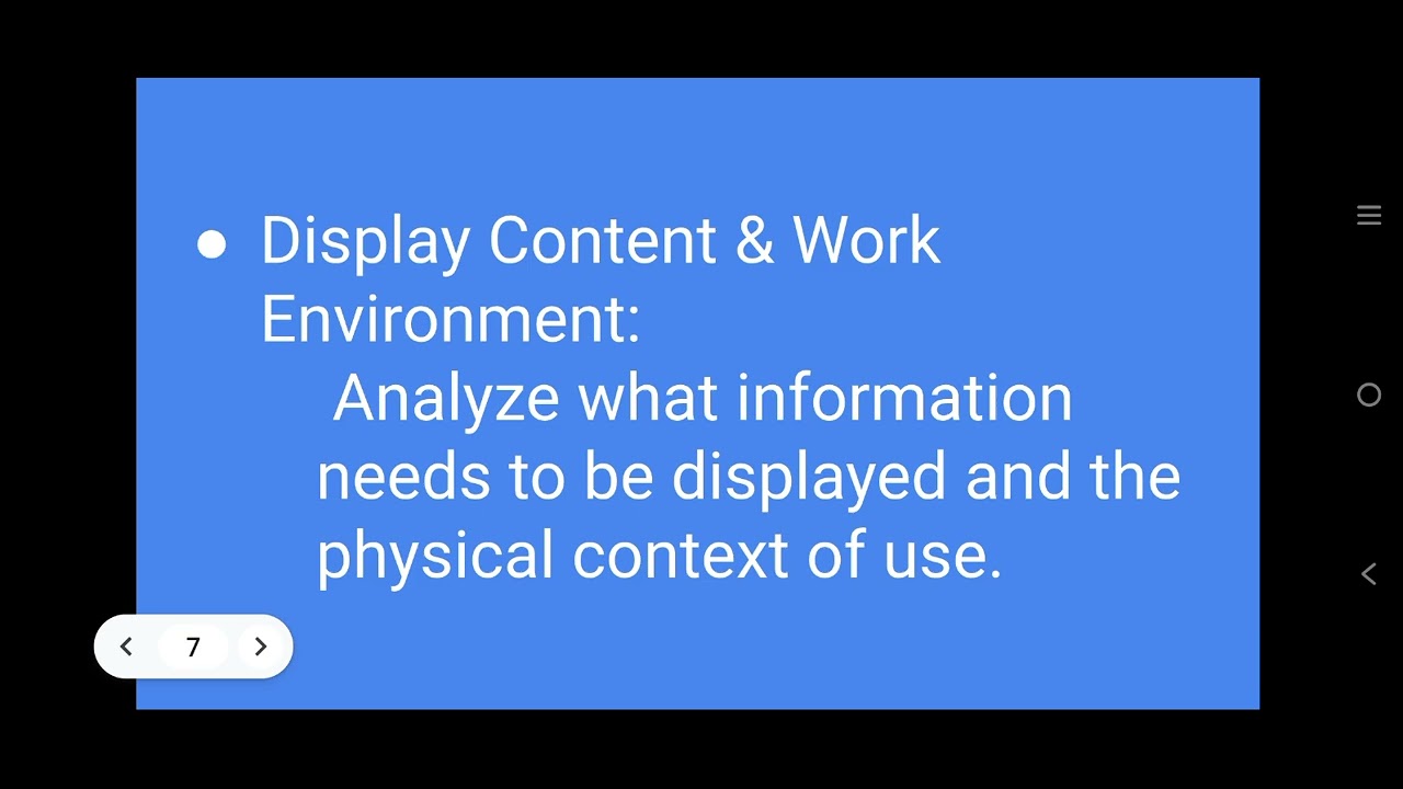 Explaining User Interface Analysis and Design Process