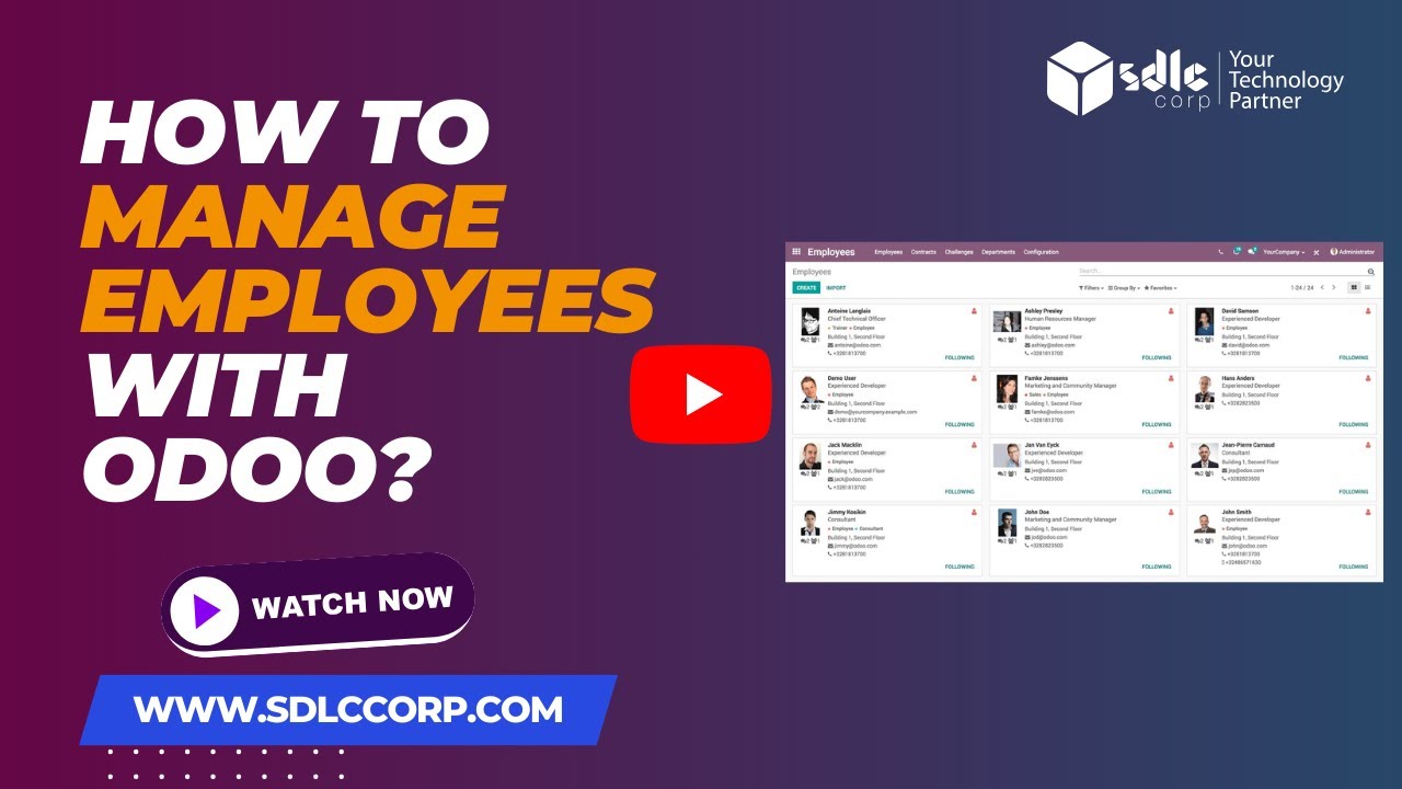 How to Manage Employees with Odoo?