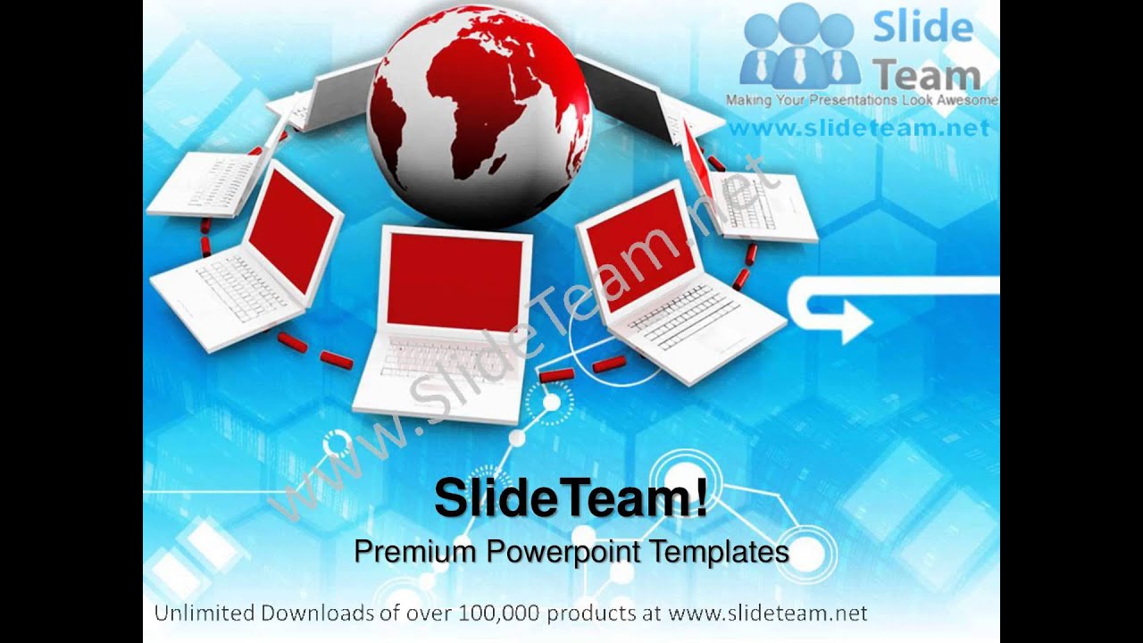 Network Concept Global PowerPoint Templates ppt Themes 0912 Slides Backgrounds