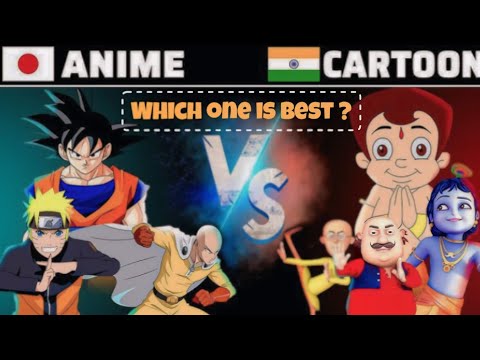 Indian Cartoon Vs Japanese Anime !! What Is Difference Between Anime And Cartoon (Anifusion)