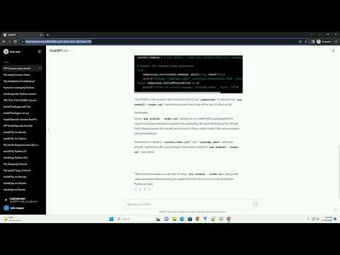 pip install set index