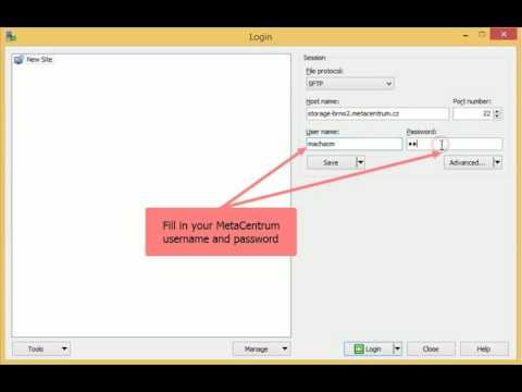 WinSCP configuration